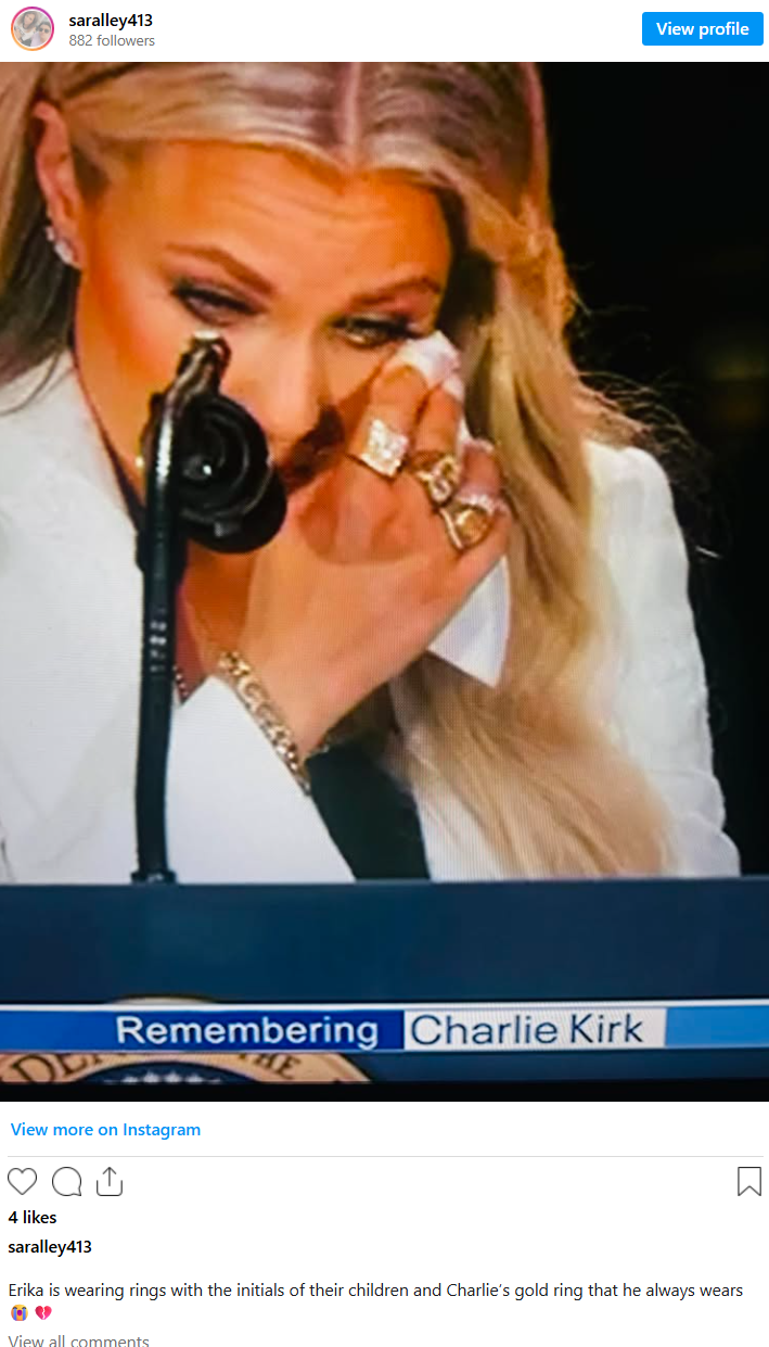 Why Erika Kirk’s rings stole the show during tearful interview with Megyn
